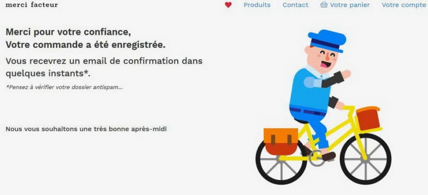 Merci Facteur, site en ligne d'envoi de cartes (test) - Globe trekkeuse